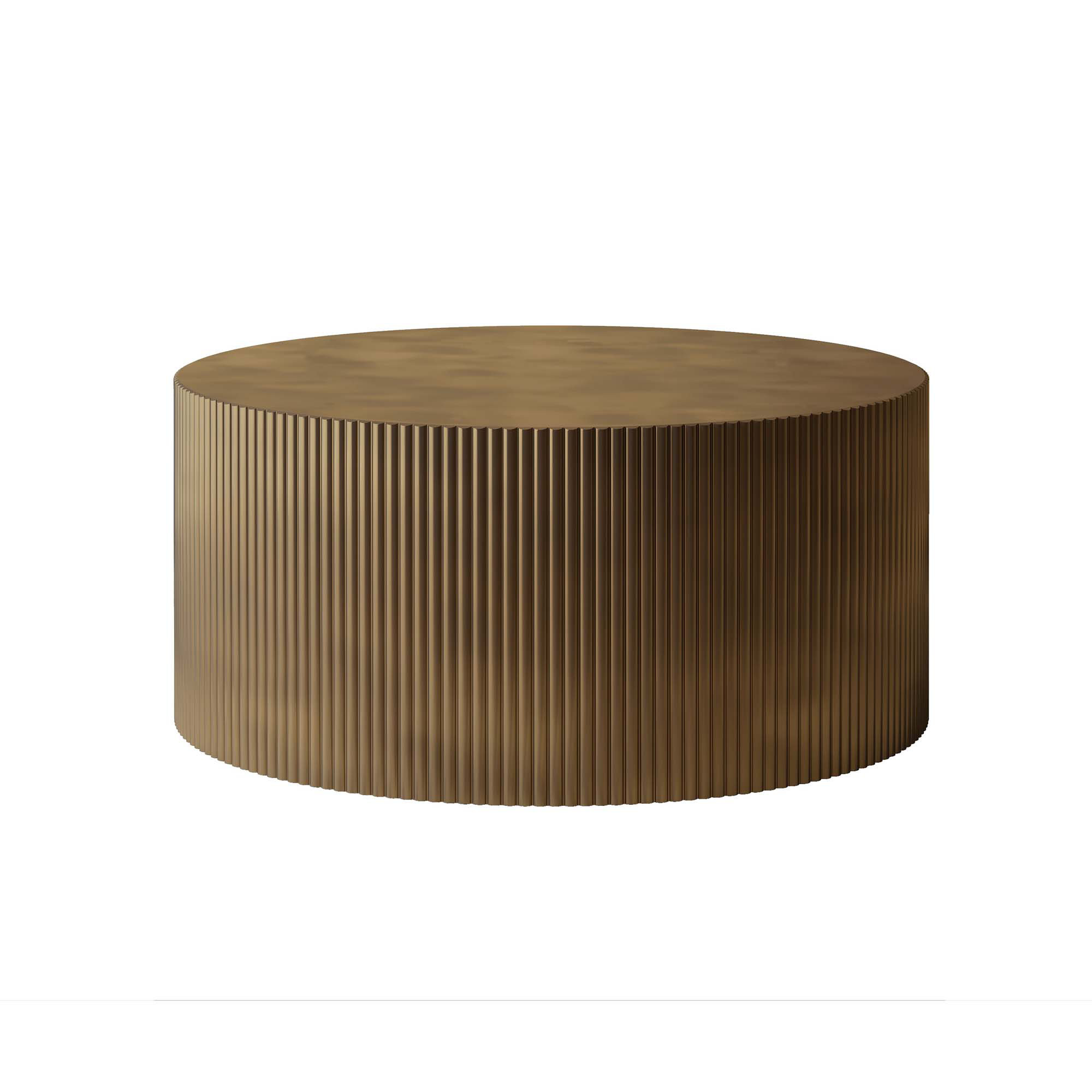 Hokku Designs 35.83" Modern Wave Stripe Round Coffee Table | Wayfair