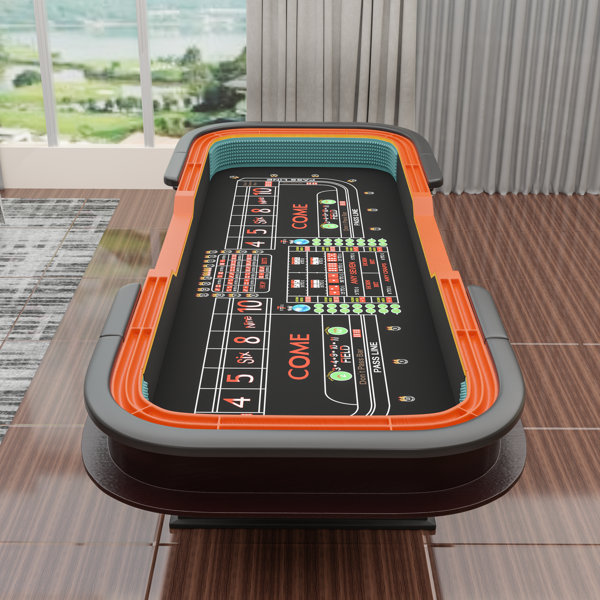 INO Design Color INO Design 137'' 10 - Player Foldable Craps Table ...