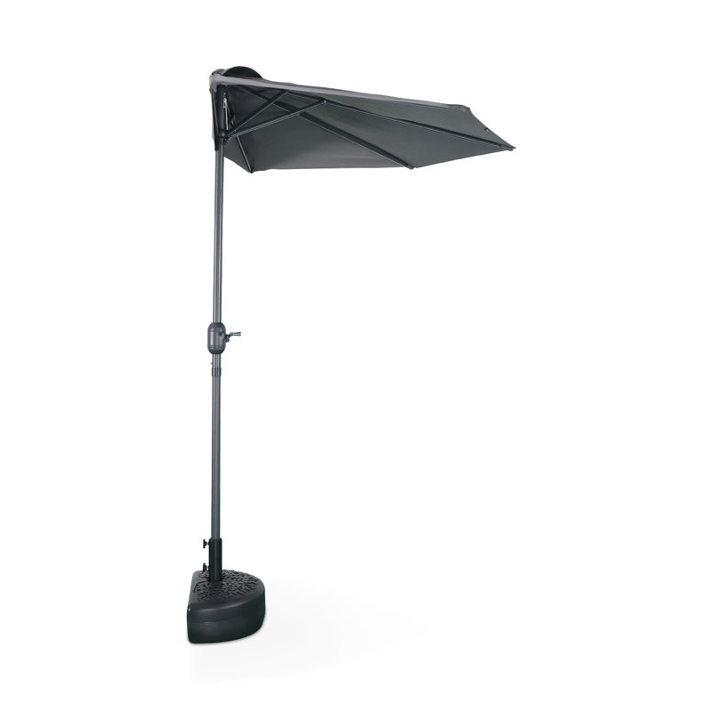 Dakota Fields 2.5m Round Half Parasol For Balcony | Wayfair.co.uk