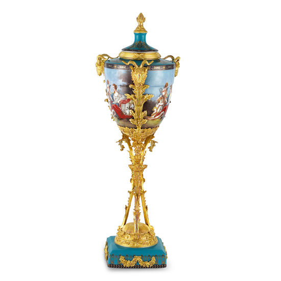 BuyU International Elegant and Decorative 38 Inch Goat Head Rococo Jar ...