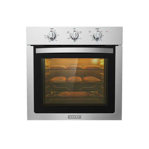Empava Basic 24 In. Electric Single Wall Oven 2.5 Cu. Ft. Capacity ...