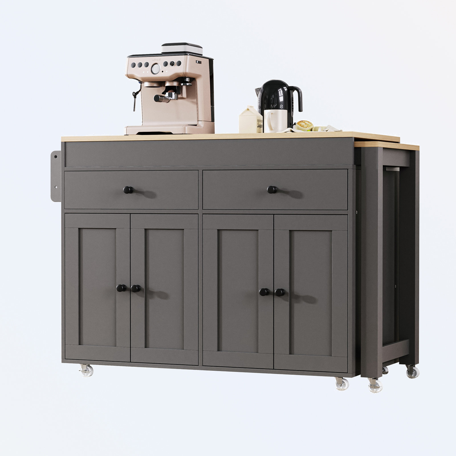 Latitude Run® Dearing with Extendable Dining Table | Wayfair