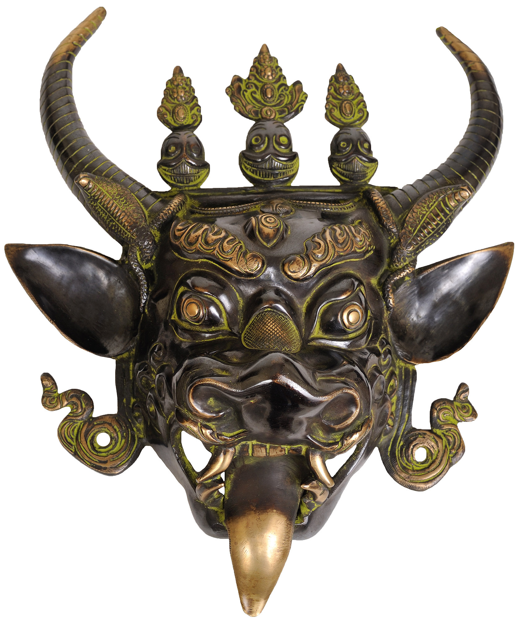 Exotic India Yamantaka Wall Hanging Mask (Tibetan Buddhist Deity) | Wayfair