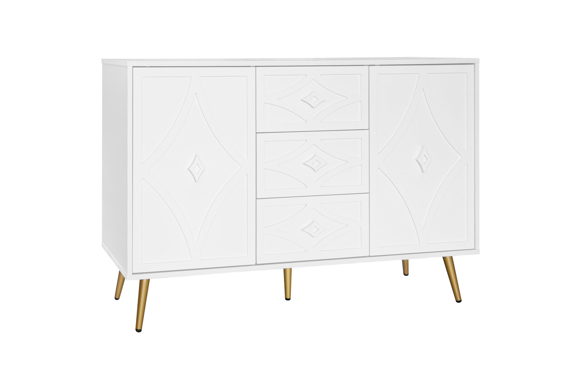 Mercer41 2 Door 3 Drawer Storage Cabinet Buffet Cabinet ,Sideboard with ...