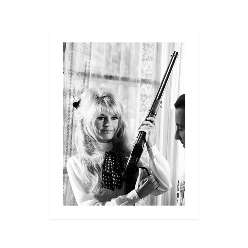 Globe Photos Entertainment & Media Brigitte Bardot Holding Gun ...