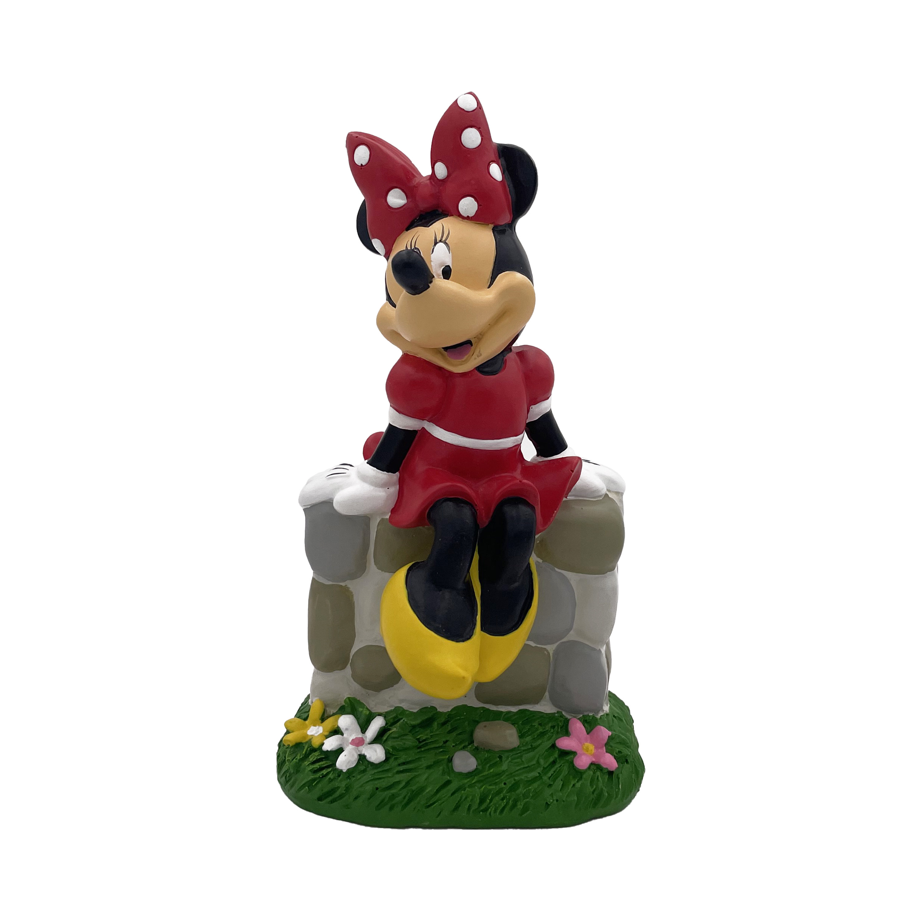 Back Yard Glory Disney Minnie Mouse on Stone Wall Garden Statue ...