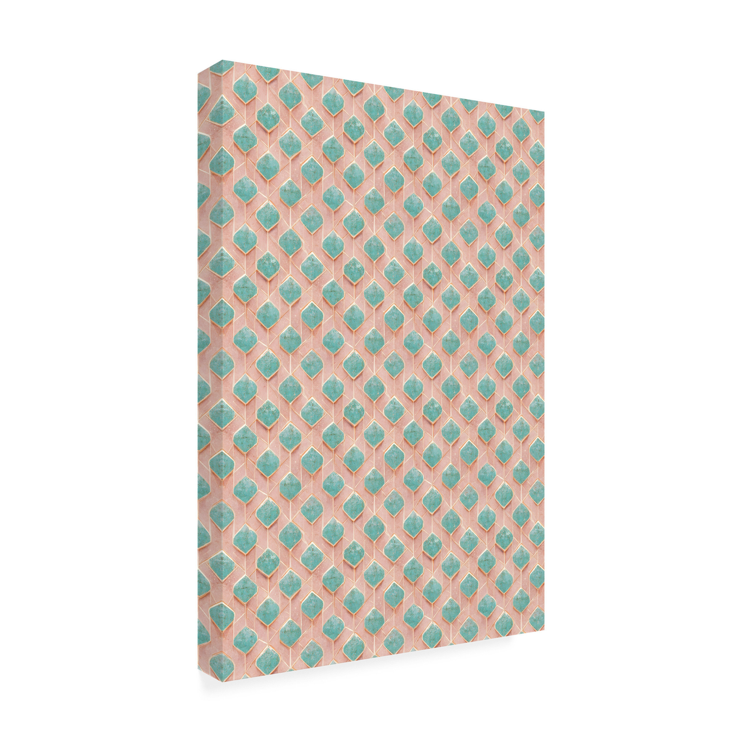 Winston Porter Hannans Treechild Turquoise Rhombus Pattern - Wayfair Canada