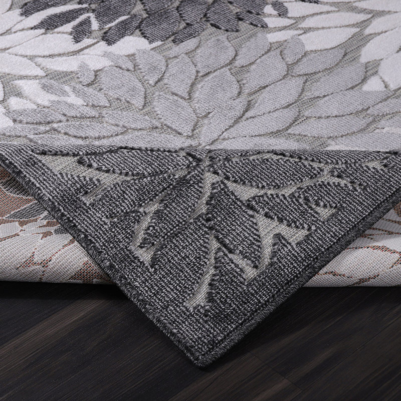 Lark Manor Chartier Gray Indoor / Outdoor Rug & Reviews | Wayfair