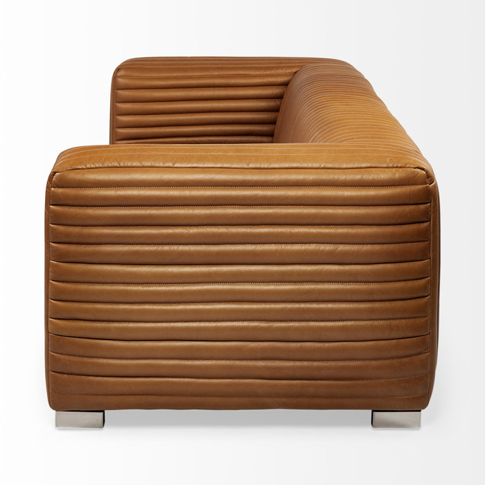 Trent Austin Design® Mcnew Leather Sofa & Reviews | Wayfair