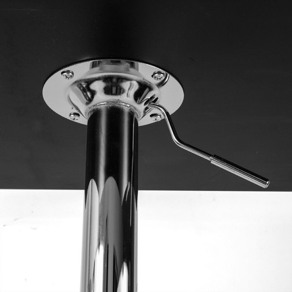 YYBSH 4 Person 360 Degree Rotation Bar Dining Table Adjustable Height ...