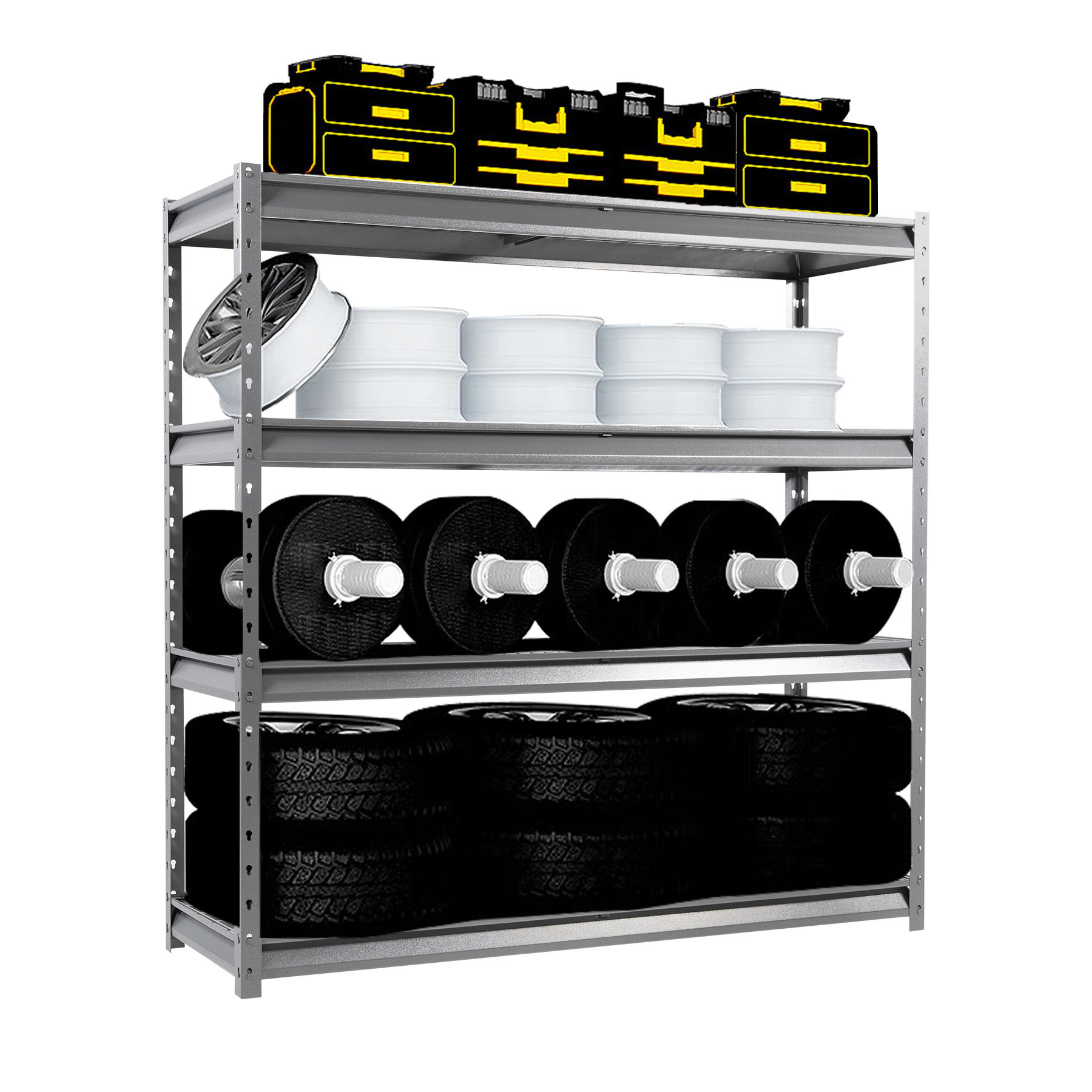 WFX Utility™ Atlas 72" W 8000 Lbs Heavy Duty Shelving Storage Rack with ...