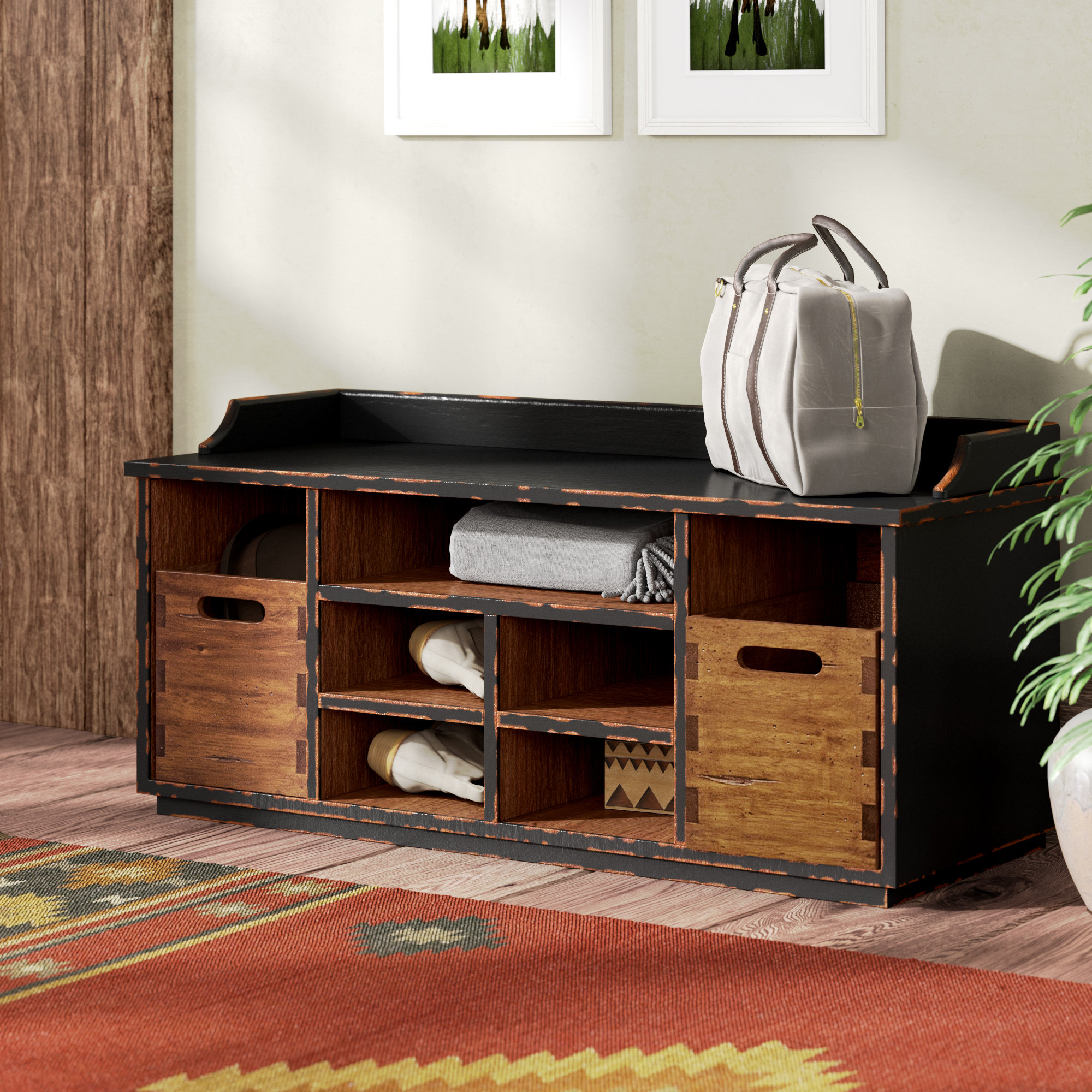 Birch Lane™ Cathryn Windom Ridge Wood Storage Bench & Reviews - Wayfair ...