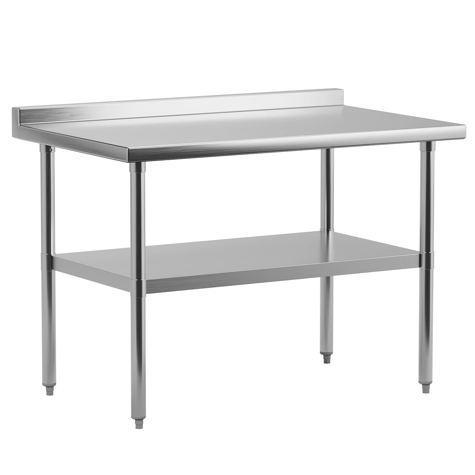 babevy Stainless Steel Work Table 48" X 24" With Undershelf ...