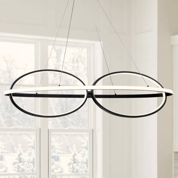 Ivy Bronx Luminaire suspendu géométrique à del 10 lumières cluster ...