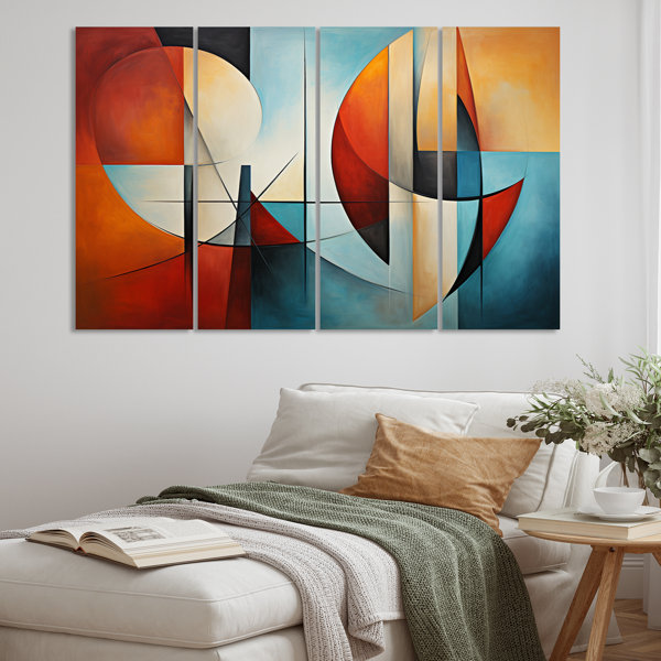 Ivy Bronx Cubism Geometric Portrait III - Cubism Metal Wall Art Set ...