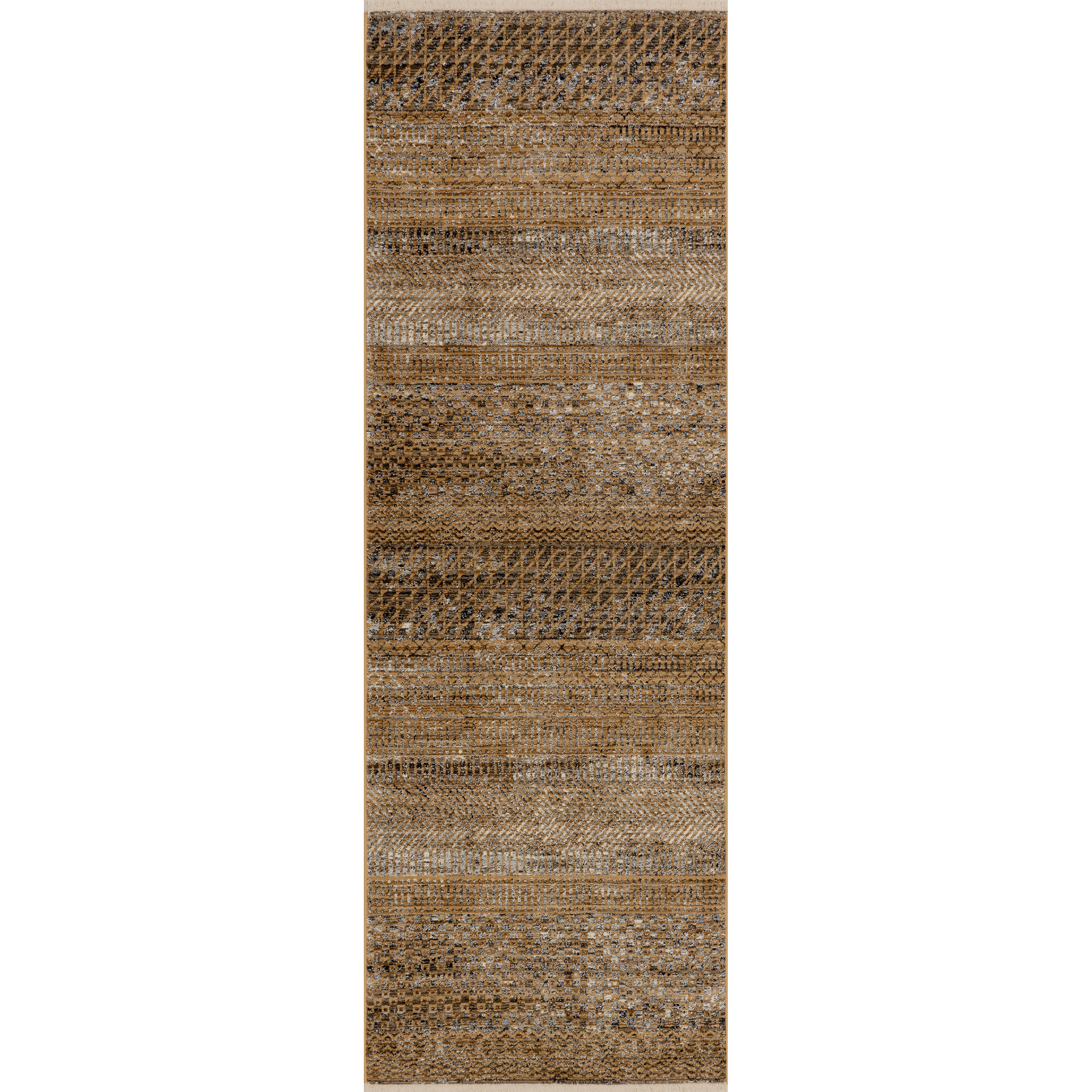 Bungalow Rose Lavender Geometric Fringe Area Rug & Reviews | Wayfair