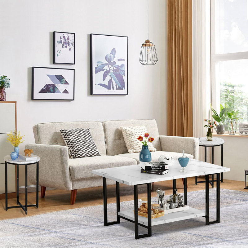 Wrought Studio™ Keiondra 3 - Piece Living Room Table Set "& Reviews ...