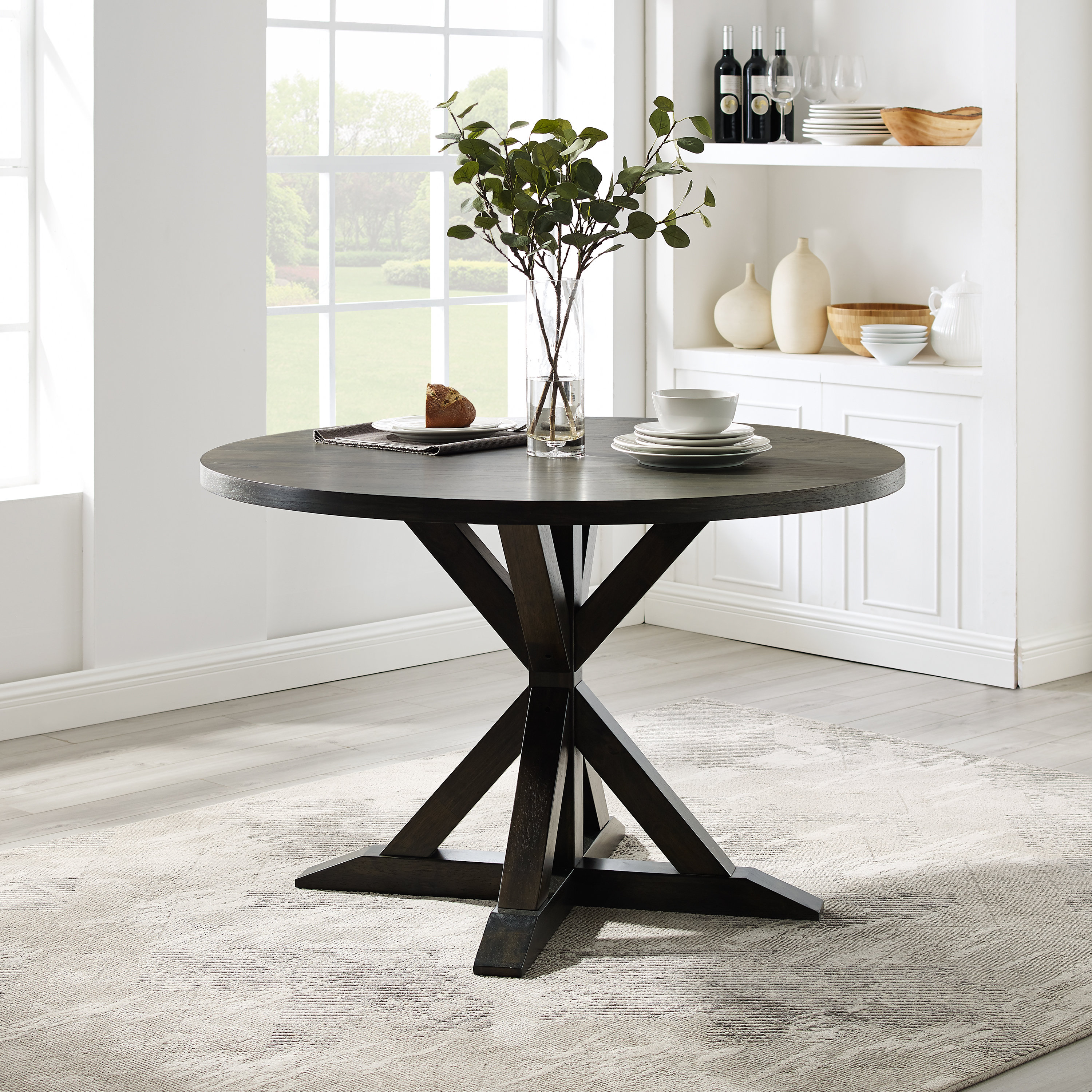Gracie Oaks Dunblane 47'' Pedestal Dining Table & Reviews | Wayfair