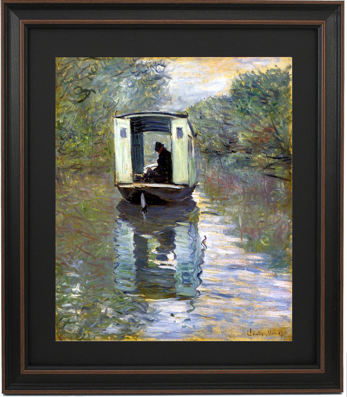 Vault W Artwork The Studio Boat By Claude Monet | Wayfair