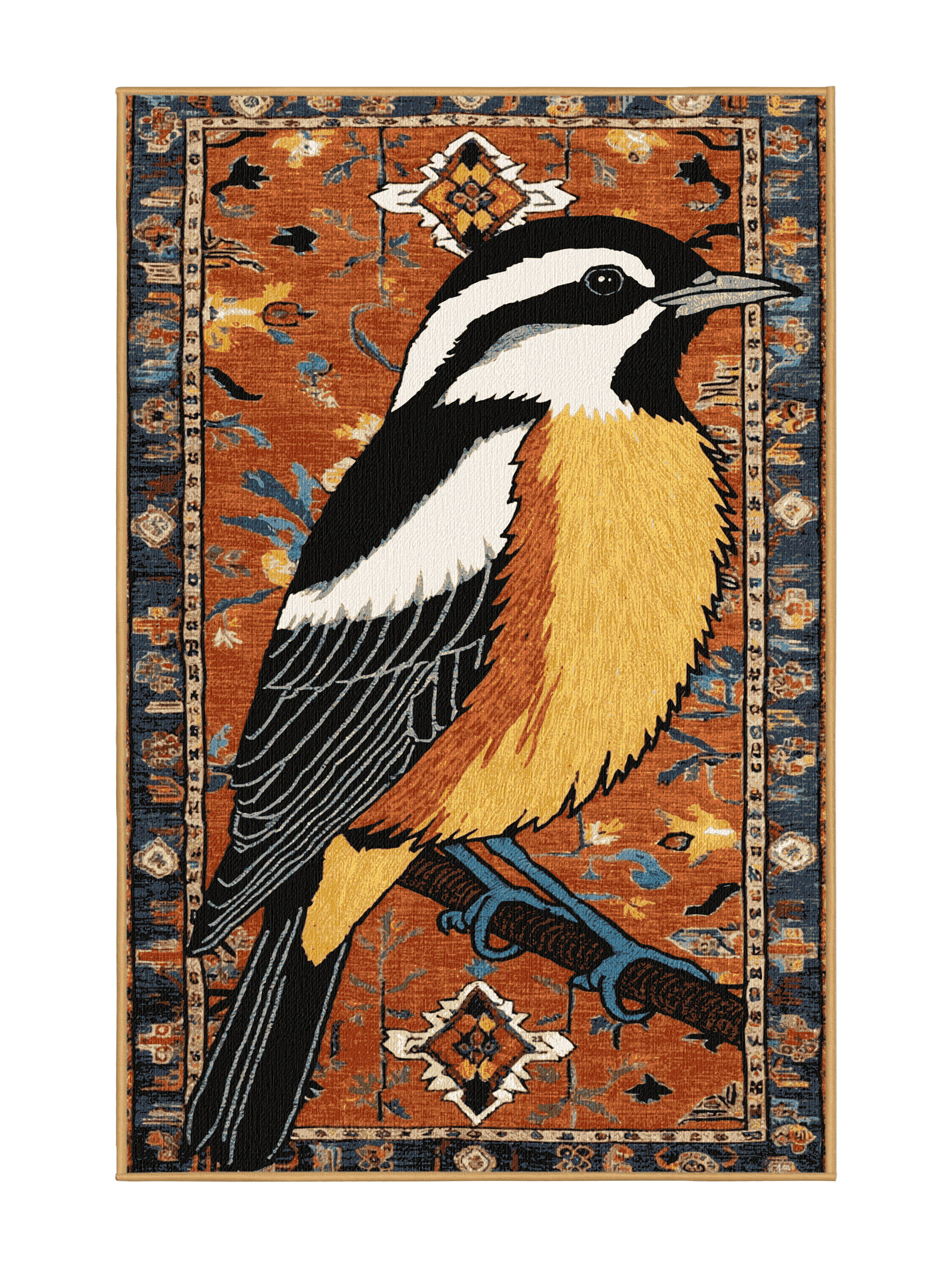 Dakota Fields Washable Great Kiskadee Birds Area Rug | Wayfair