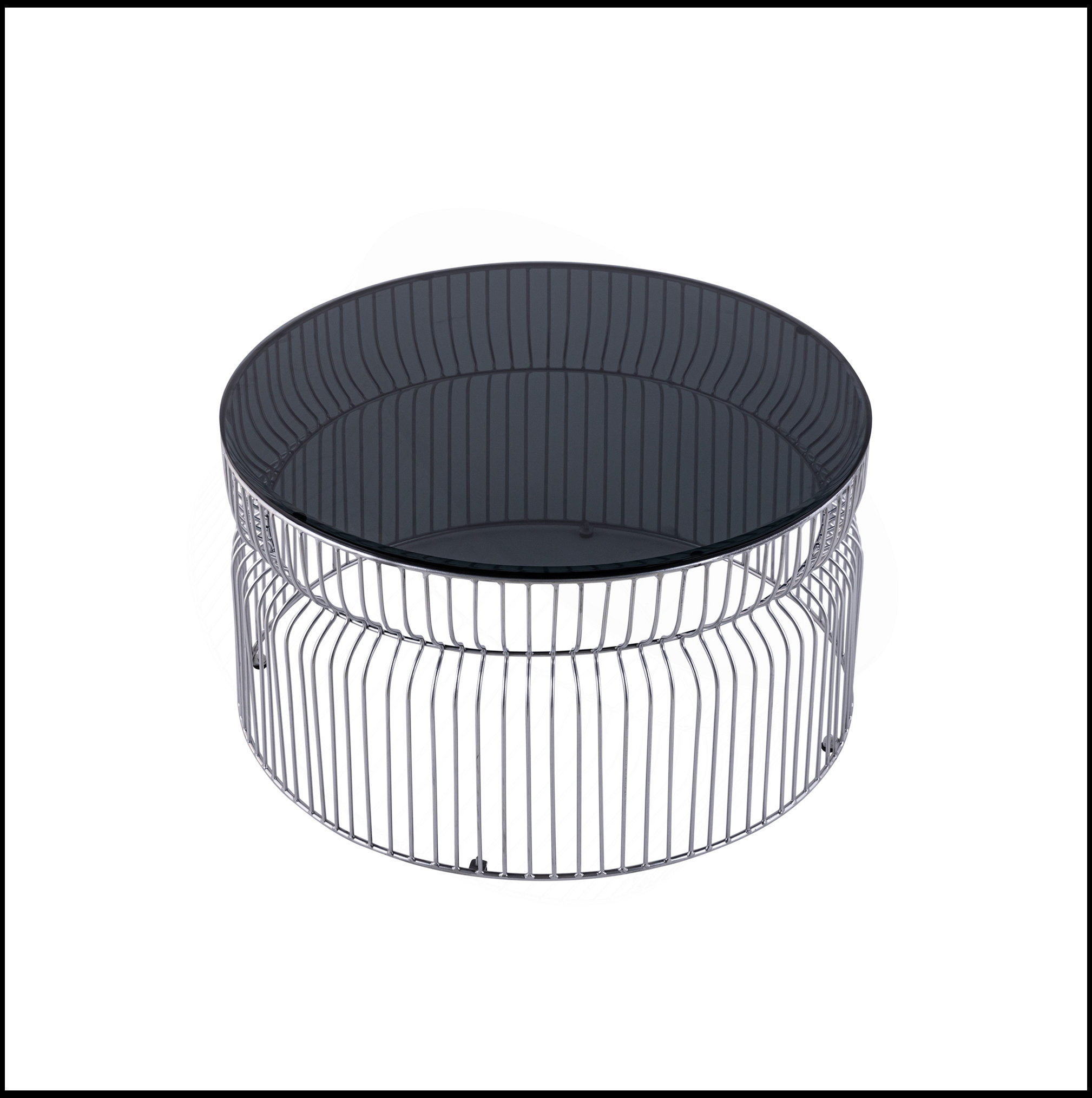 Brayden Studio® Set Modern Contemporary Metal Nested Base And Tinted ...