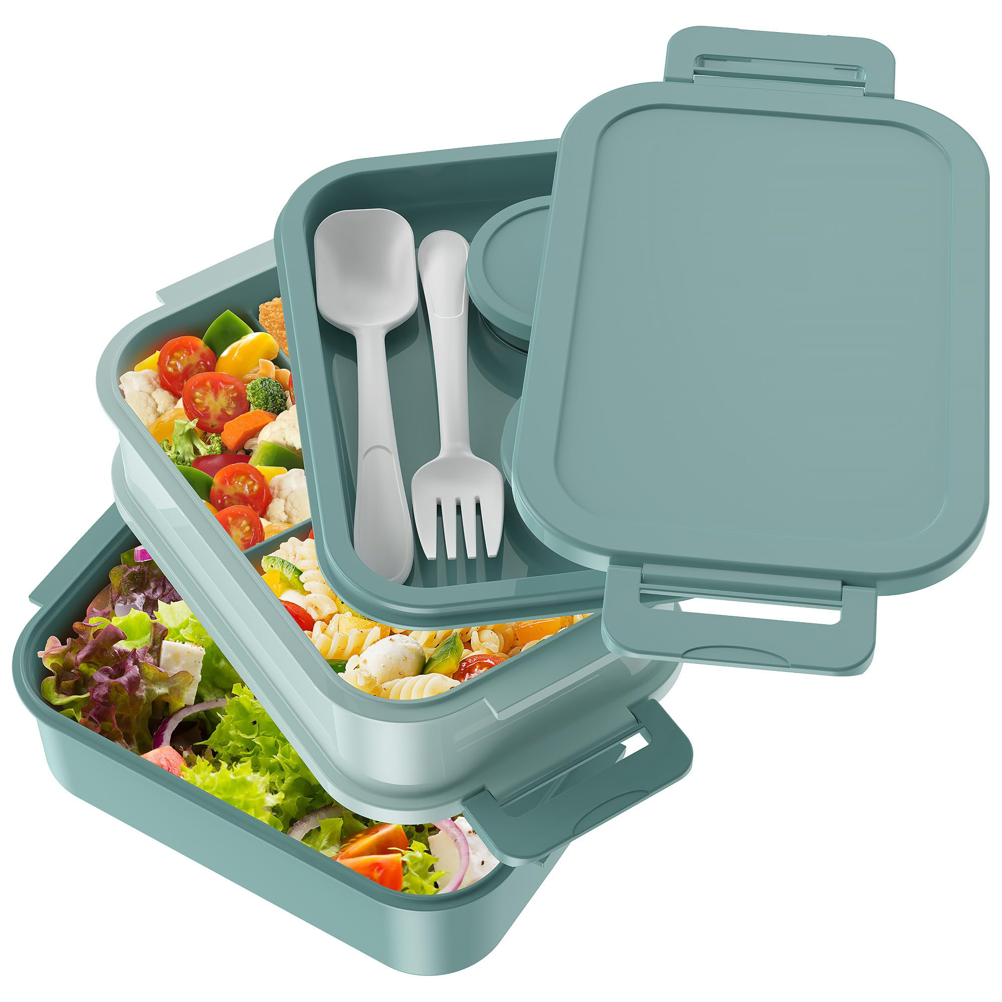Prep & Savour Bento Box Adult Lunch Box/Stackable Bento Lunch Box For ...
