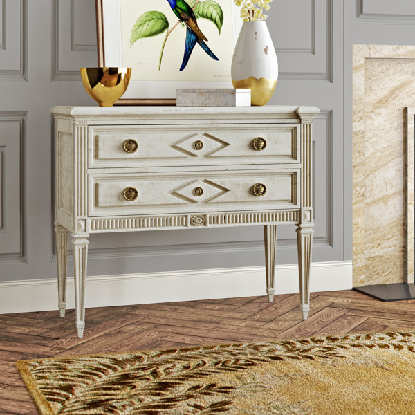 Modern History Home Paris 2 Drawer Accent Chest | Wayfair