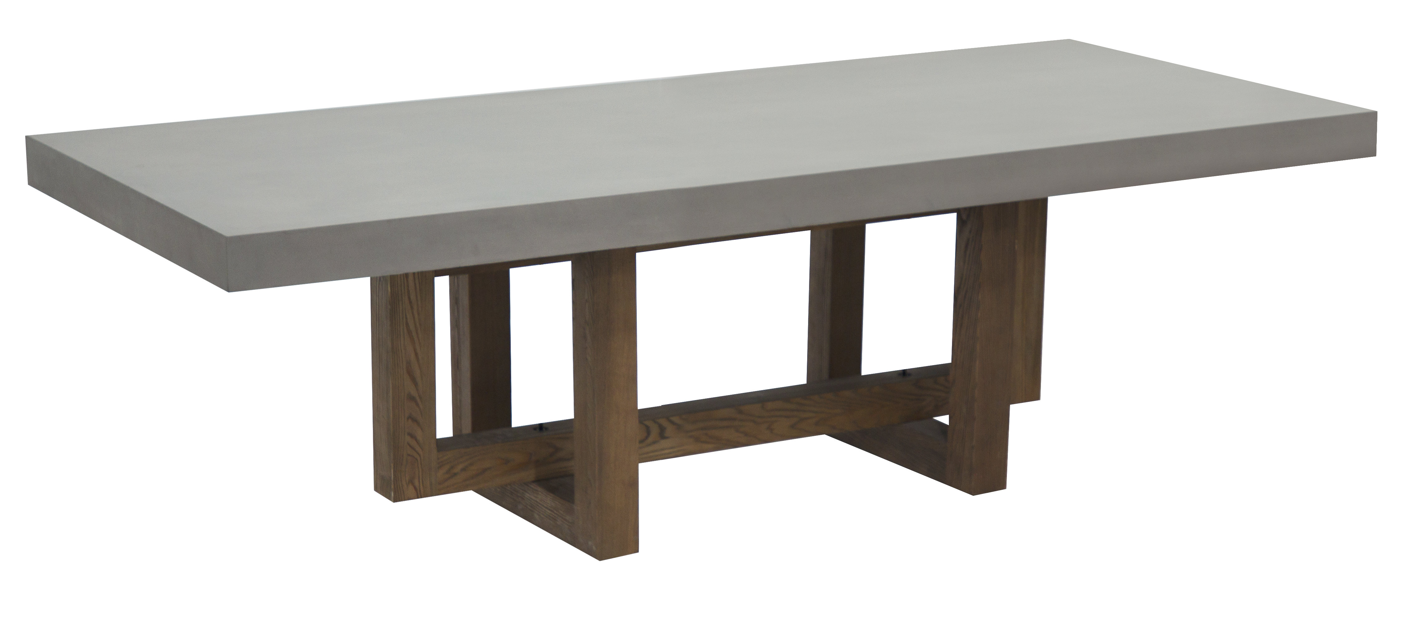 Elementi Malaga Rectangle Space Grey Concrete Dining Table by Elementi ...