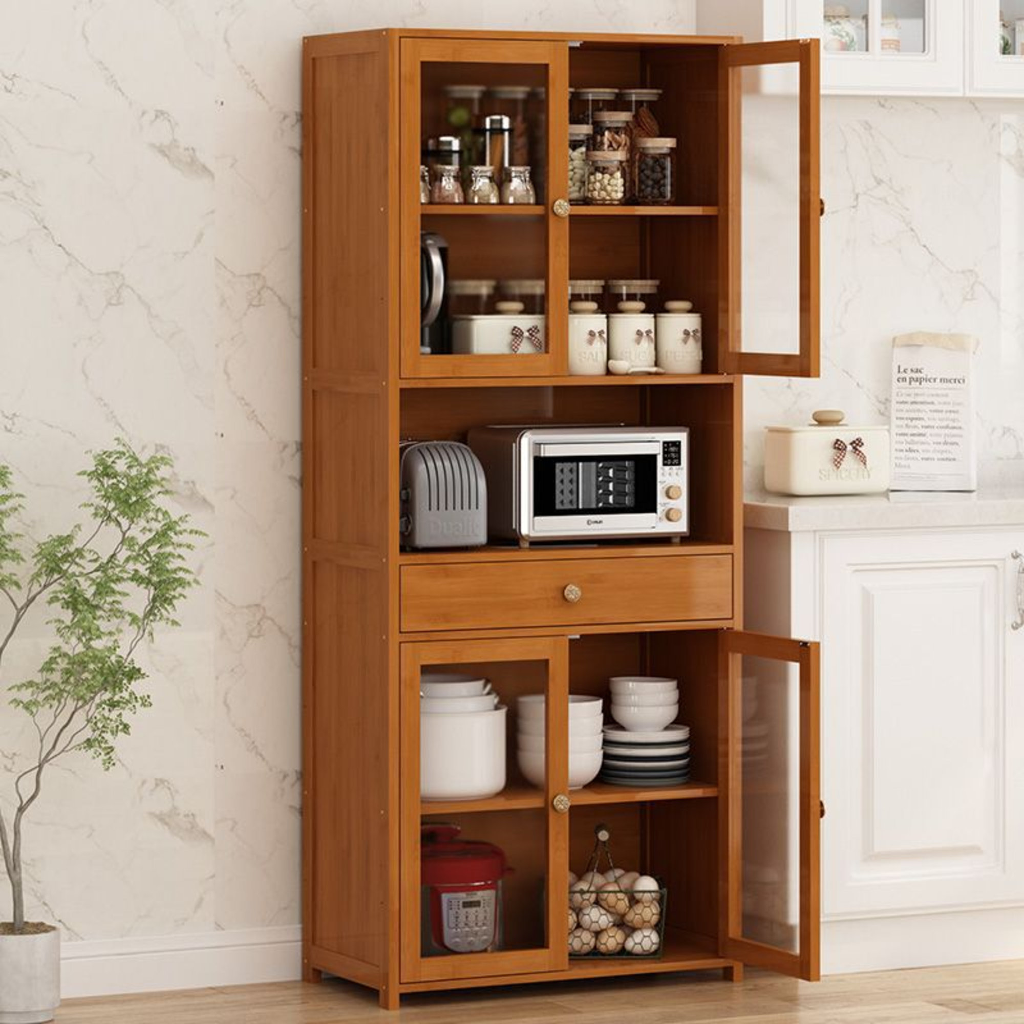 Ebern Designs Multi-layer Floor-standing Storage Cabinets, Cabinets ...