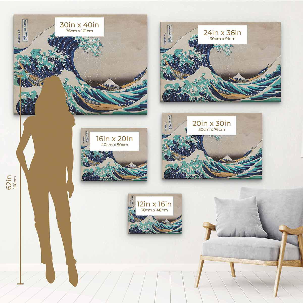 Red Barrel Studio® Sakura Blue Wave - Print | Wayfair