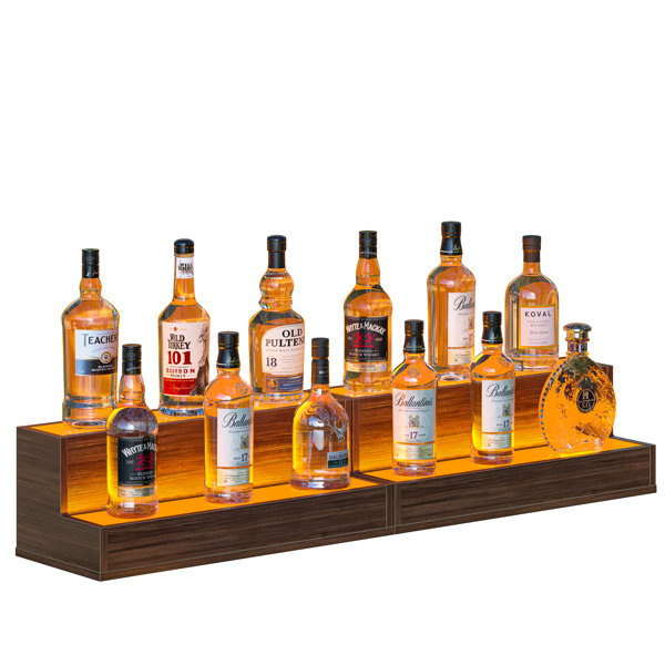 Latitude Run® Kamarri Bottle Display Tabletop Wine Rack(Set of 2) | Wayfair