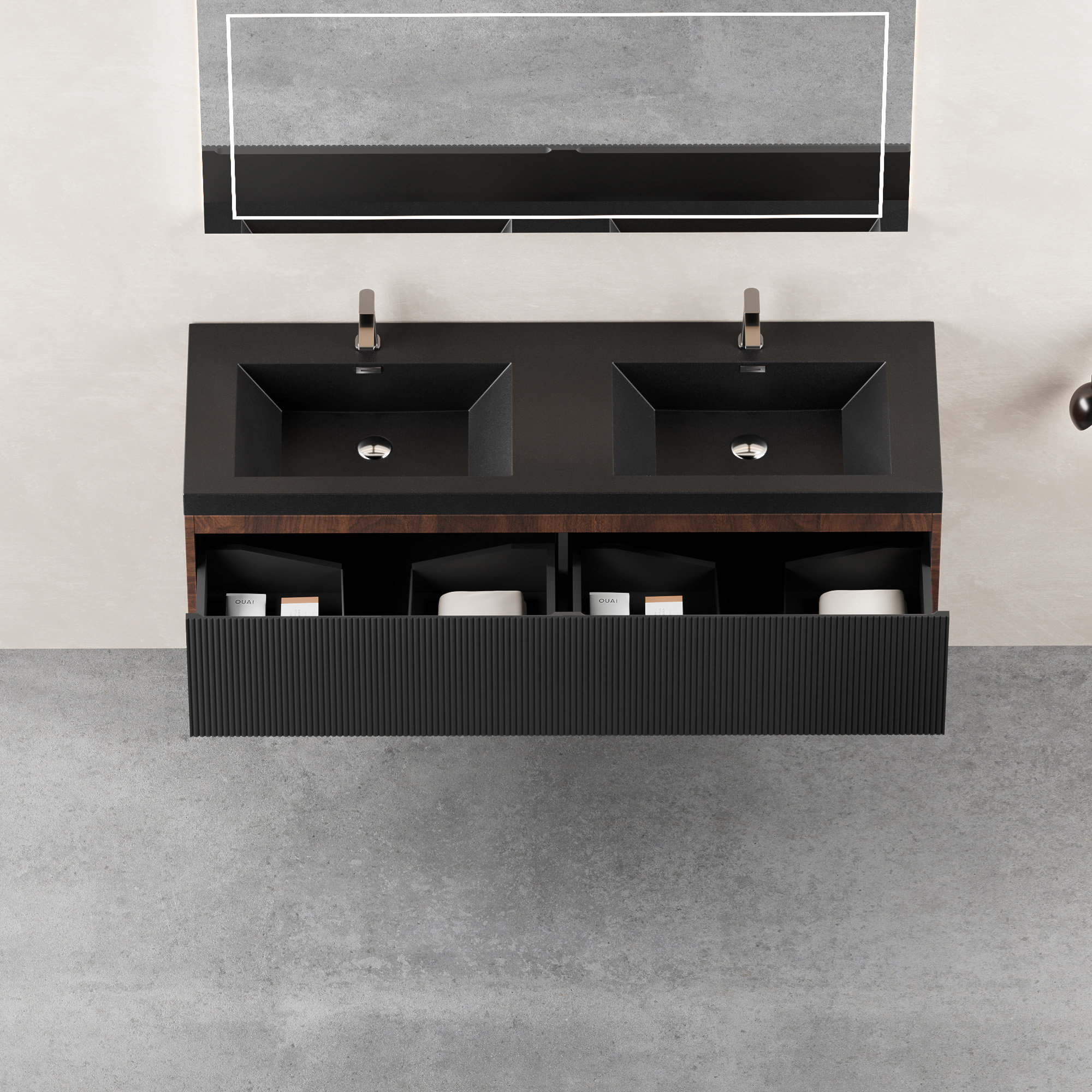 Tryimagine 60'' Floating Bathroom Vanity With Sink Combo, Modern Wall ...