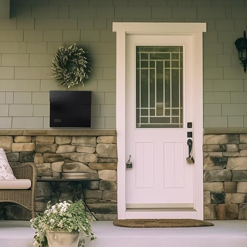 ZILNOX Alloy Steel Mailbox, Wall Mount Mailboxes for Outside, Hanging ...