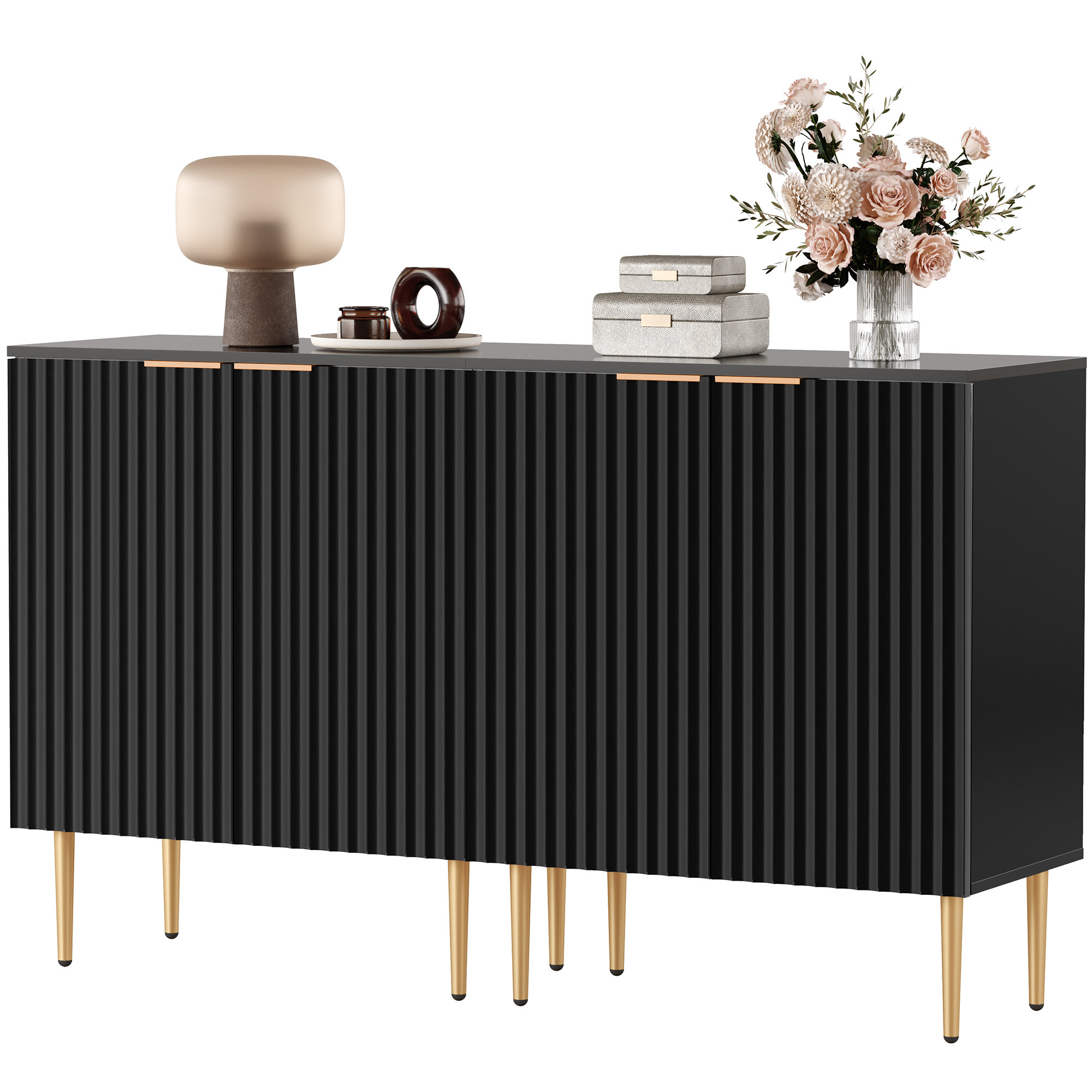 Mercer41 Buffet Rishaw avec 2 portes et tablettes réglables et ...