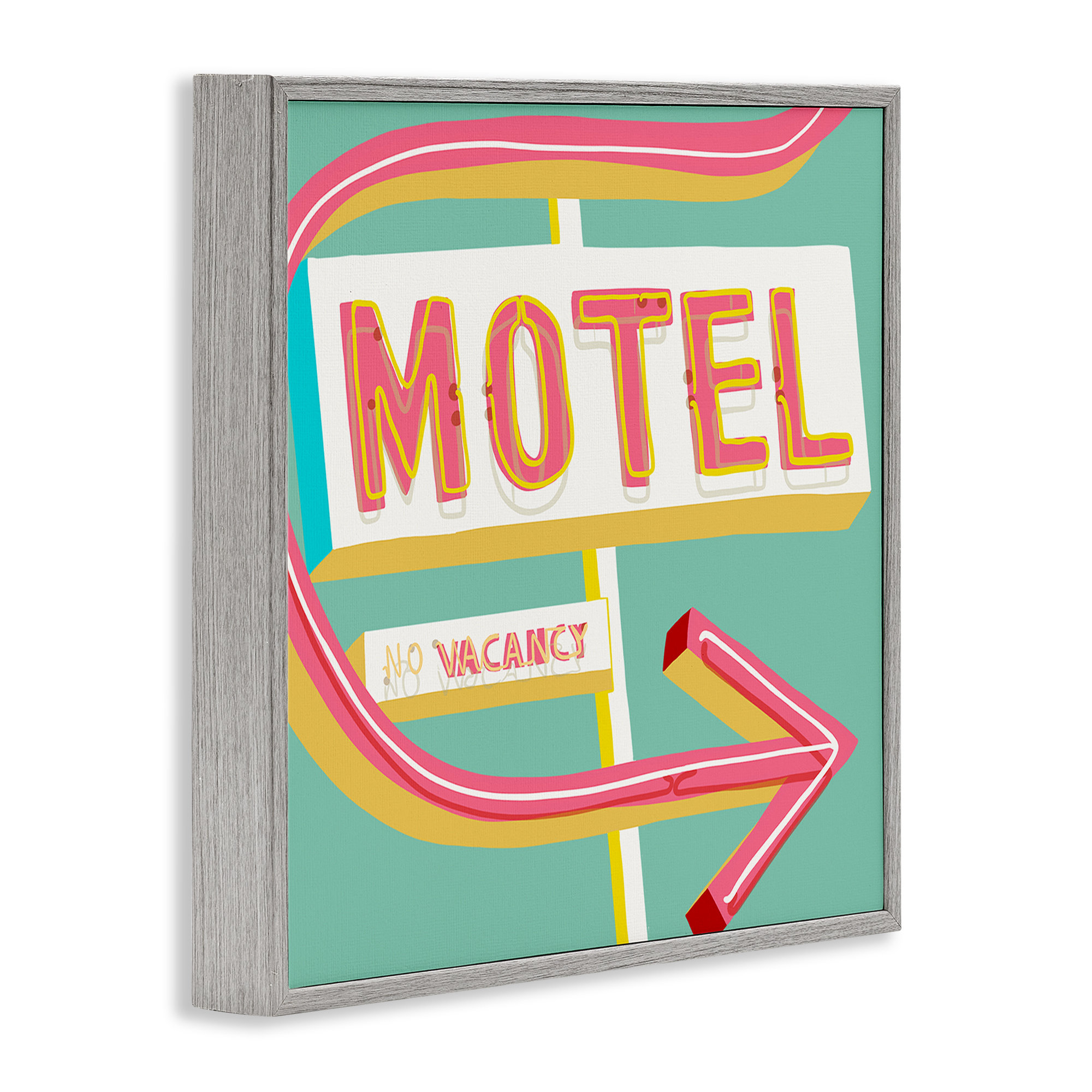 Dakota Fields Retro Motel Vacancy Framed Giclee Art by Jen Bucheli ...