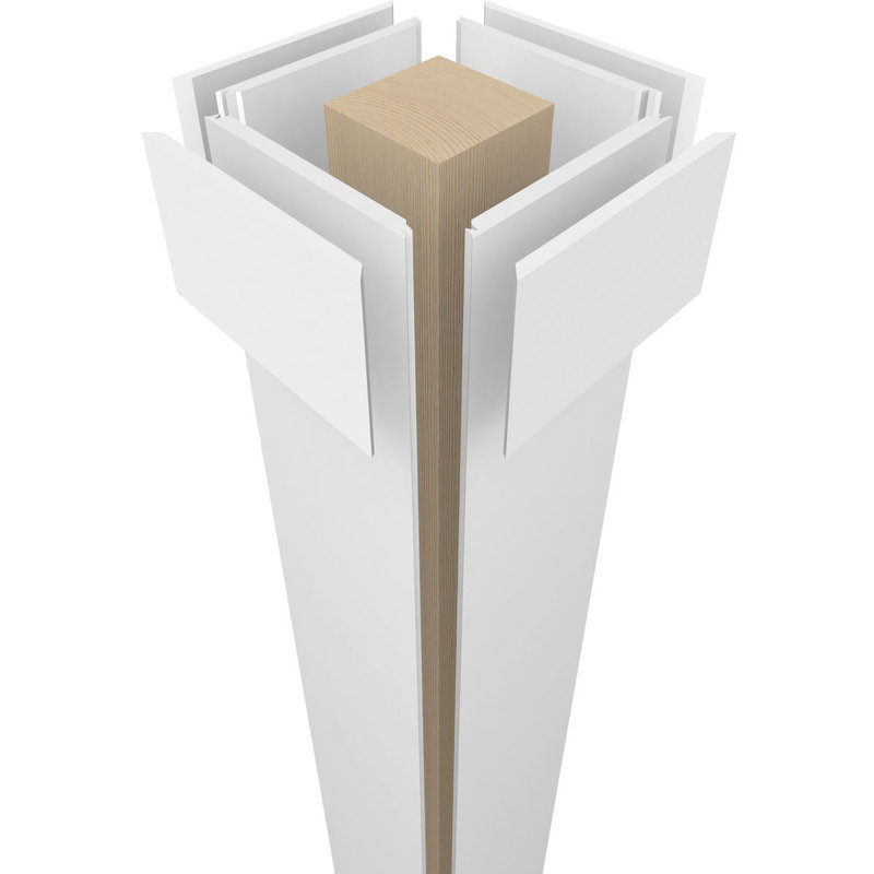 PCI Enterprises Square Non-Tapered Smooth PVC Endura-Craft Column Wrap ...