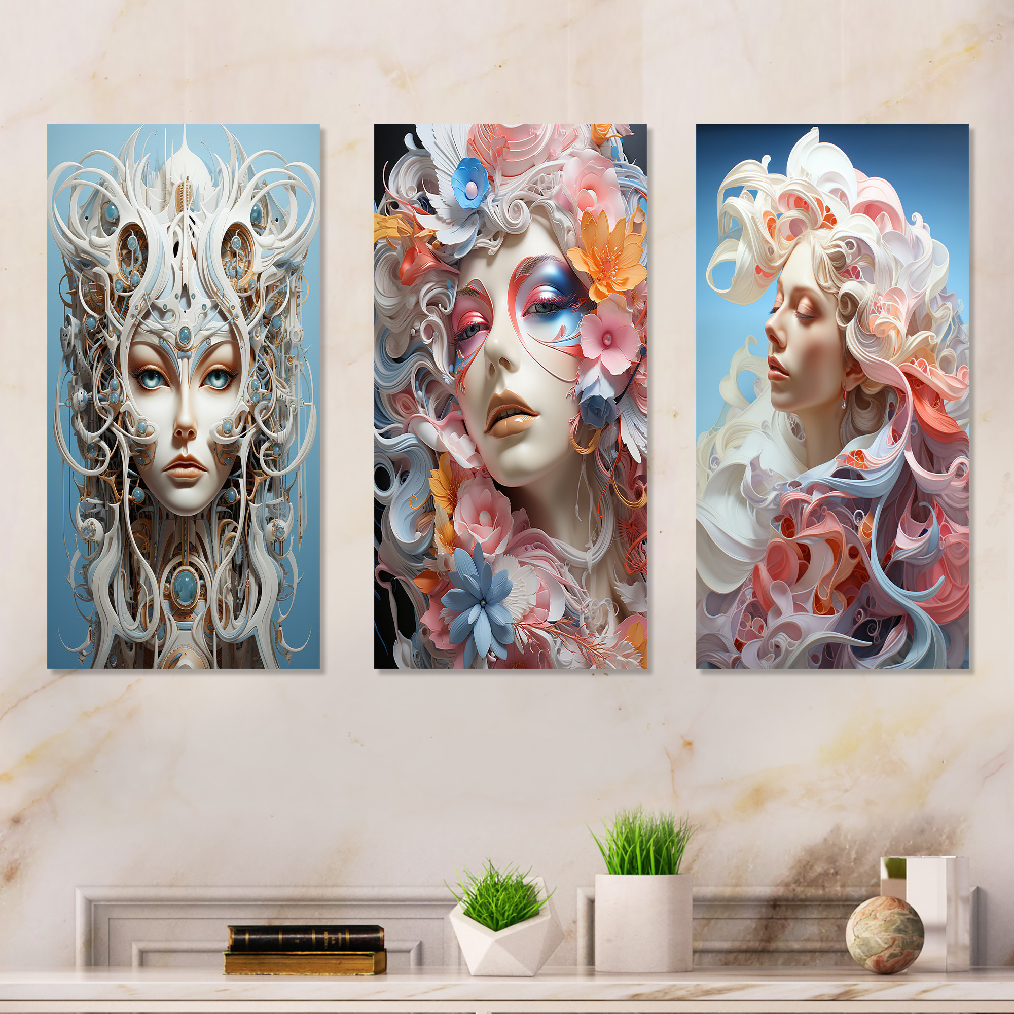 Dakota Fields Mystic Desires Surreal Woman Portrait - Surrealism Wall ...