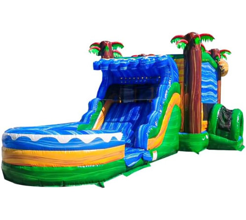 JumpOrange Jaguar Commercial Grade Bounce House Water Slide with Splash ...
