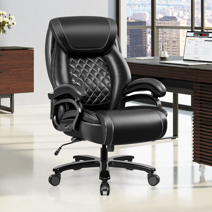 Red Barrel Studio® Joulon Ergonomic Tufted Big TallAdjustable Lumbar ...