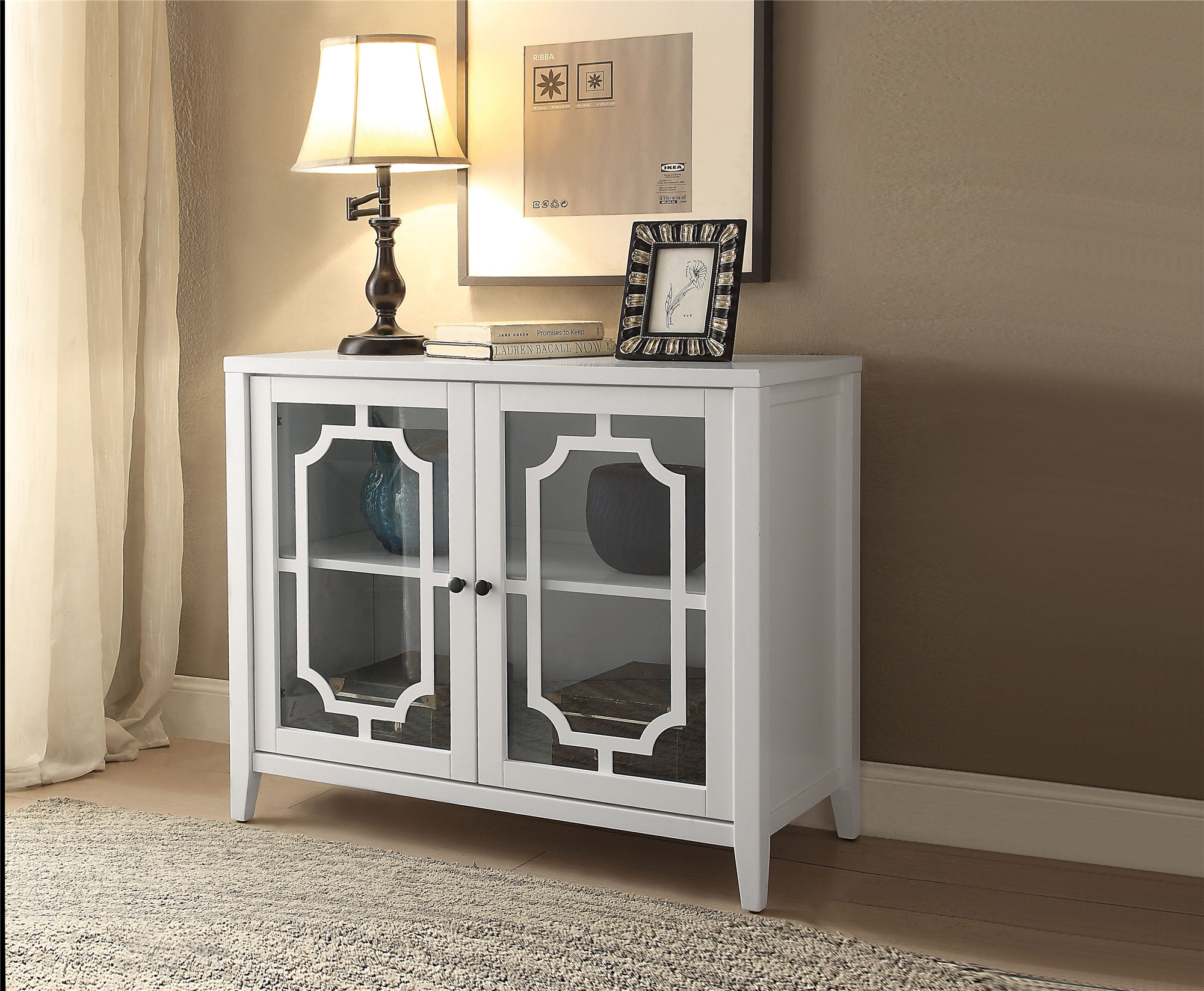 Lark Manor Accent Storage Cabinet, Rectangular Console Cabinet ...