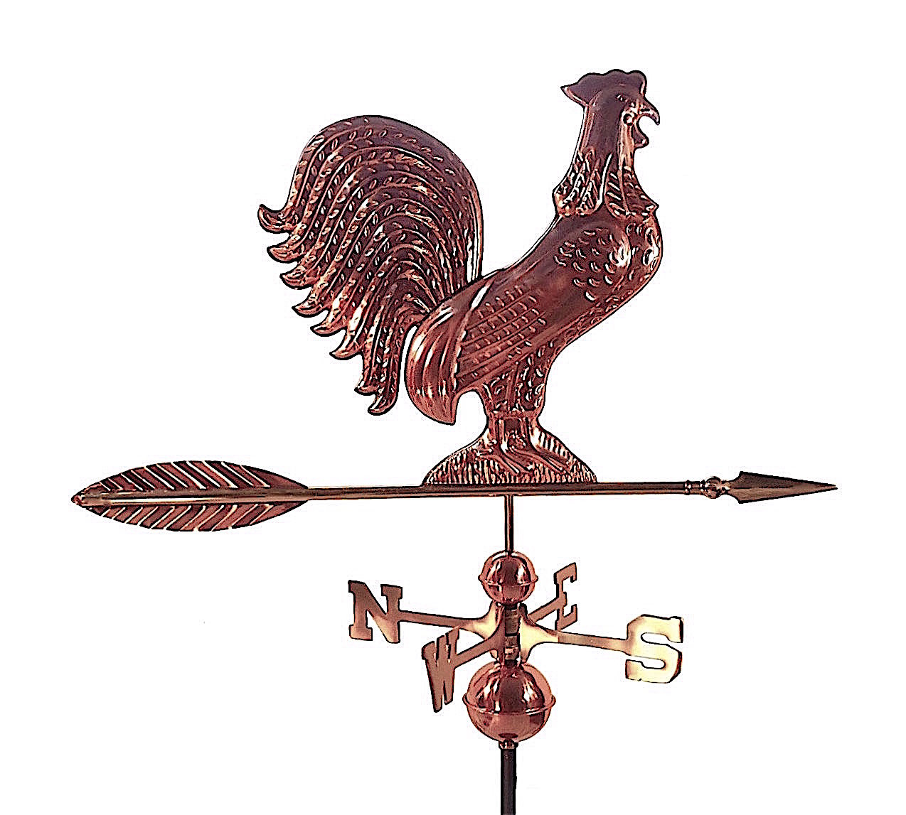 August Grove® Speake Rooster Weathervane with Roof Mount | Wayfair