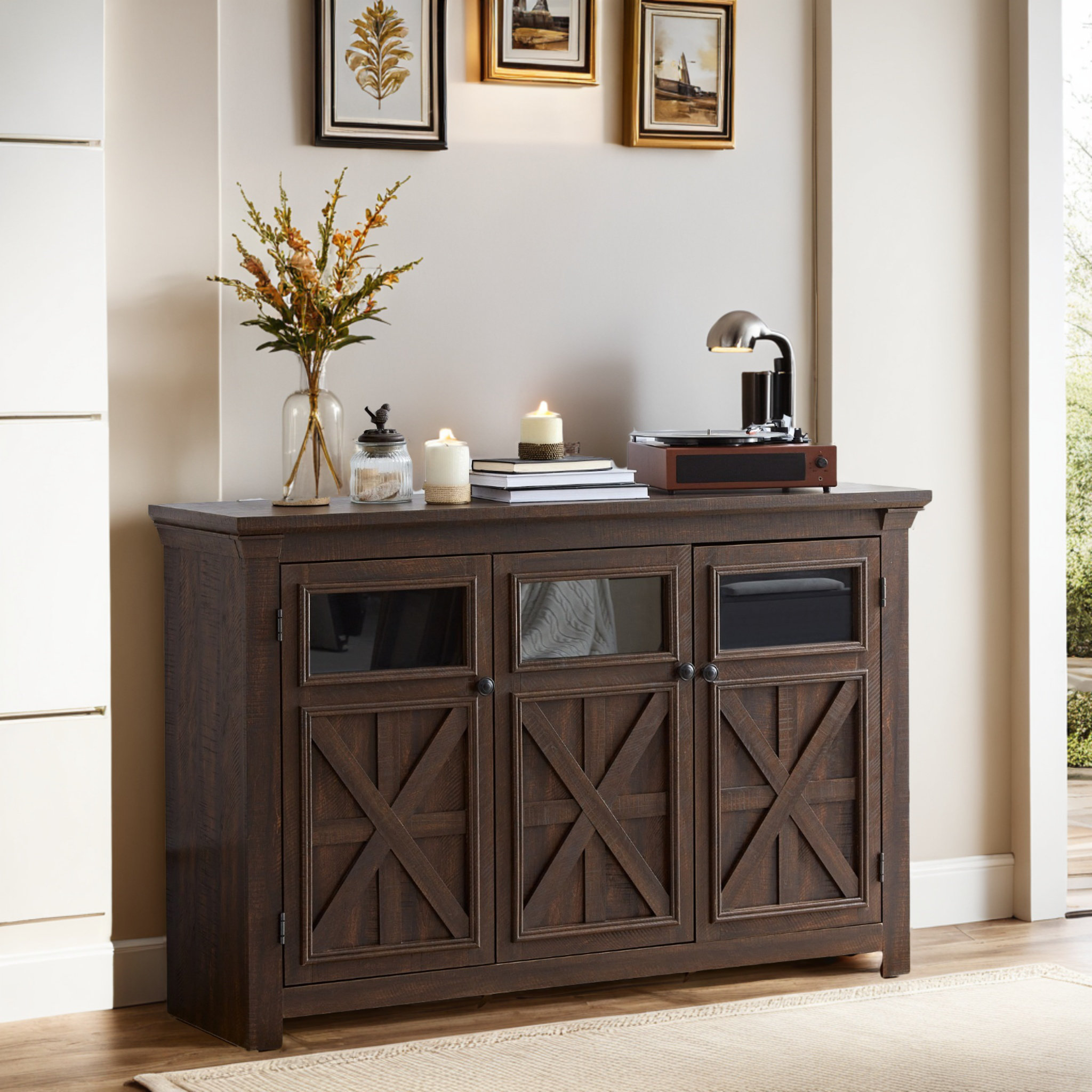 August Grove® Sideboard Buffet Cabinet with Storage | Wayfair