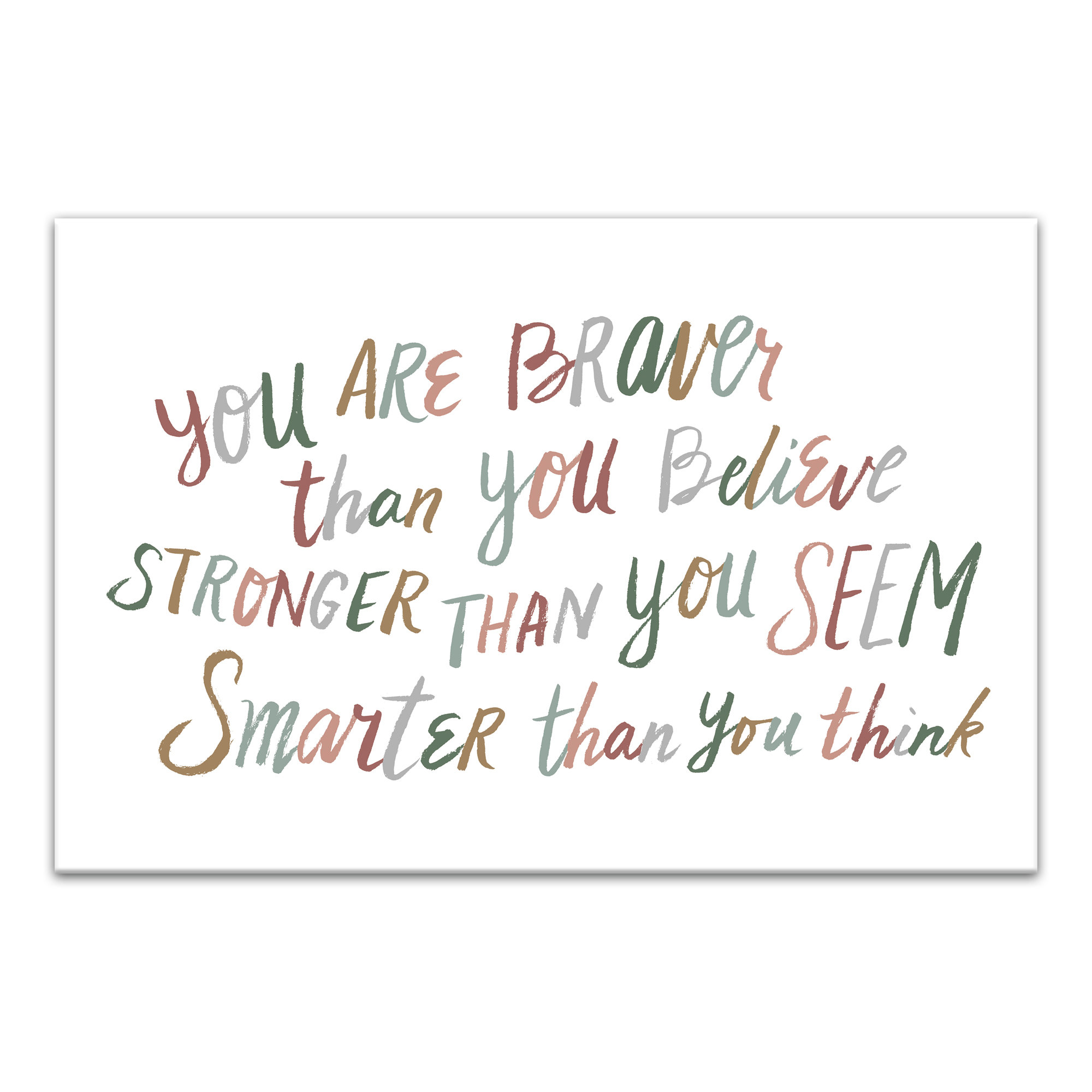 Trinx You Are Brave Canvas Print | Wayfair