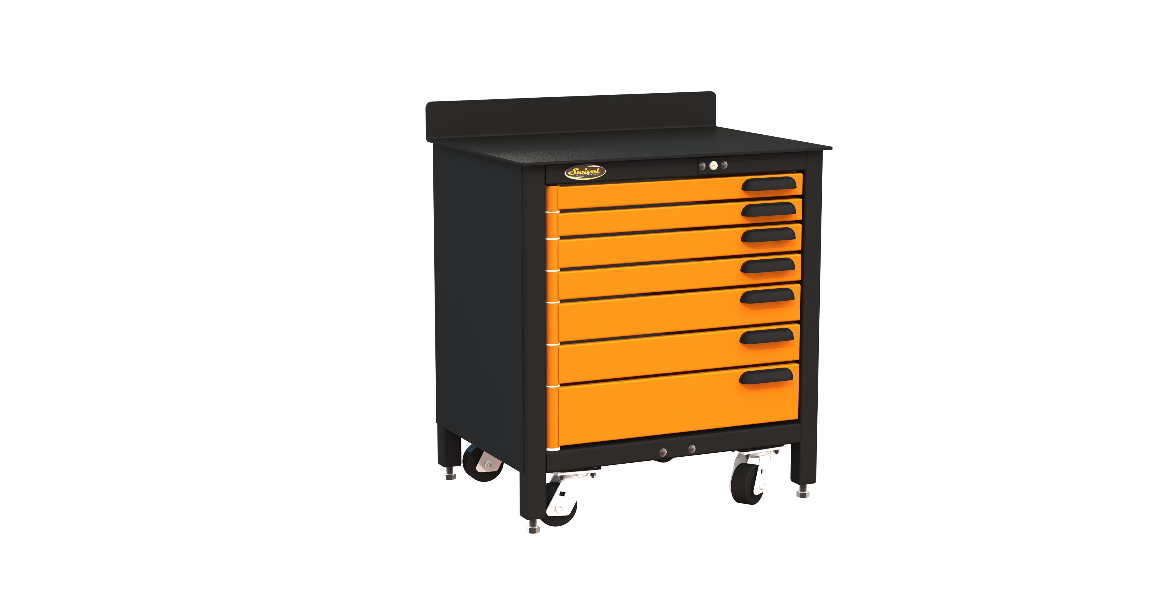 Swivel Storage Solutions 24" W Adjustable Height Workbench | Wayfair