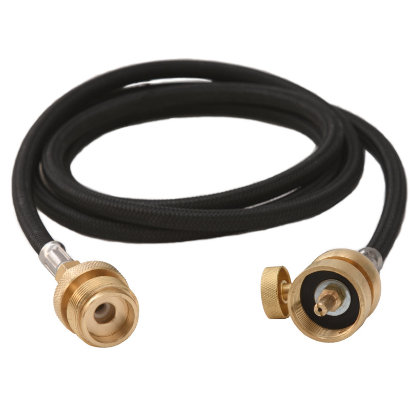 Flame King Flexible 5-FT Extension Hose for 1LB Propane Tank Cylinders ...
