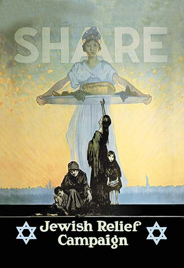 Buyenlarge 'Share: Jewish Relief Campaign' by Alfred Burke Vintage ...