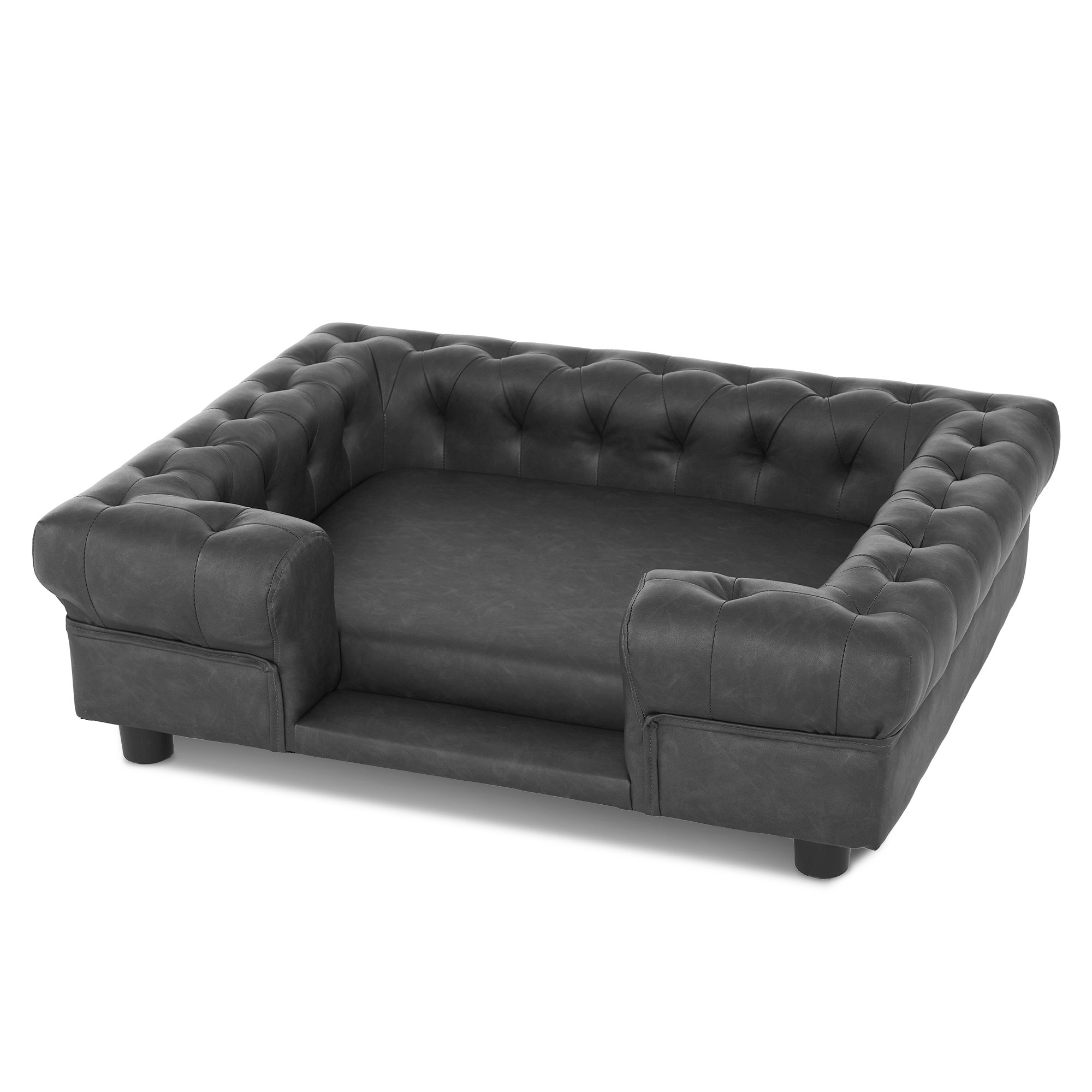 MCombo Mcombo Pet Sofa Bed Dog Couch For Small Dogs, Faux Leather Dog ...