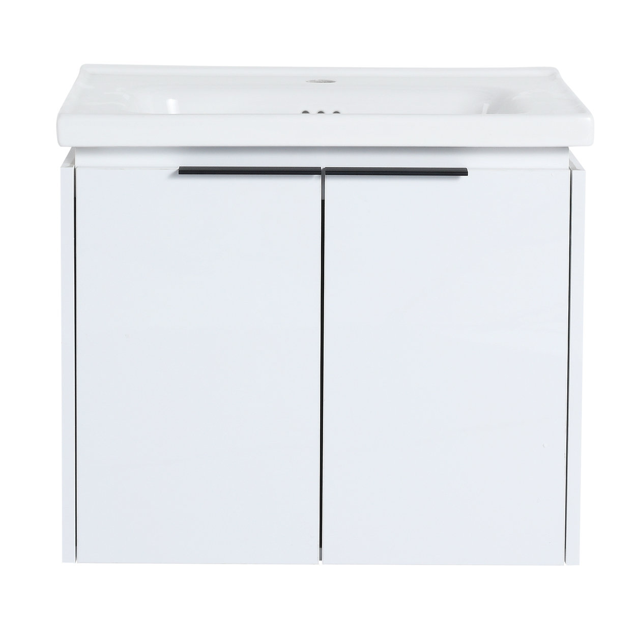 Hokku Designs Quavon 23.89'' Single Bathroom Vanity with Ceramic Top ...