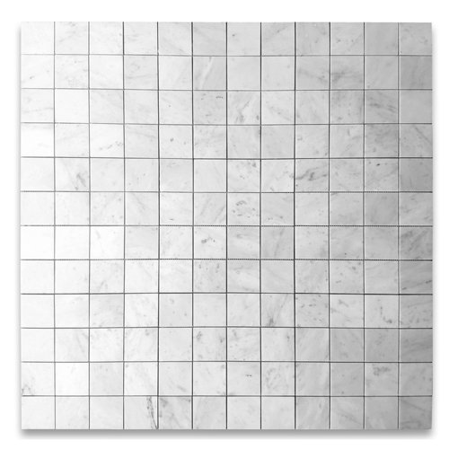 Marble Online 12" x 12" Marble Grid Mosaic Wall & Floor Tile | Wayfair