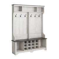 Wade Logan Antoinetta Hall Tree with Bench and Shoe Storage & Reviews ...